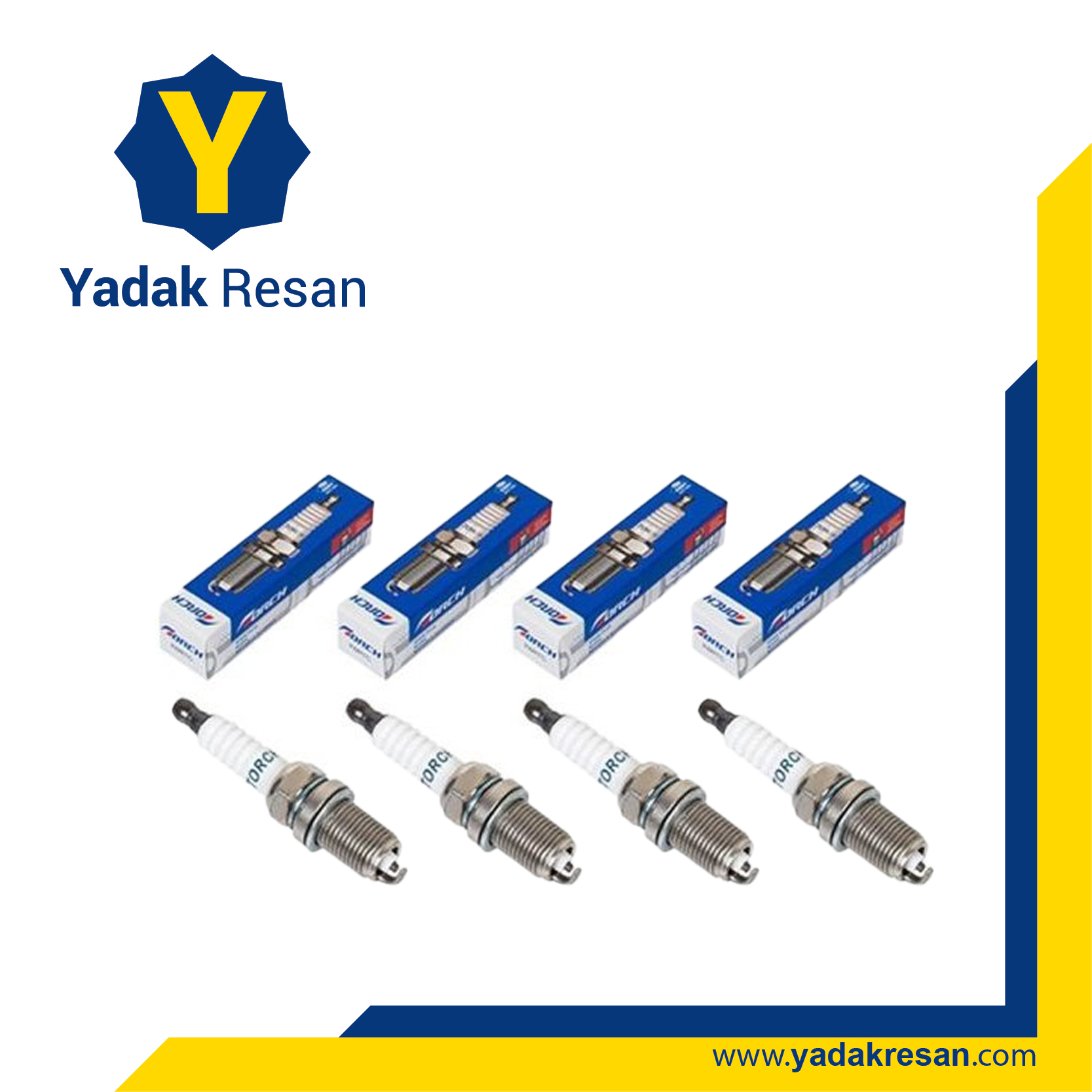 شمع پایه بلند تورچ چین کد K6RTM3 (بسته ۴ عددی ) – یدک رسان